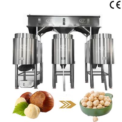 China Industrial SUS304 Peanut Blanching Machine with 500-600kg/h Capacity and 98% Blanching Rate for Hazelnut Peeling for sale