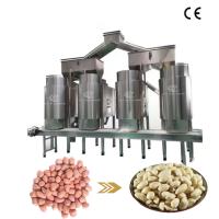 China Large Capacity 1000-1200kg/h 304SUS Peanut/Hazelnut/Pistachio Blanching Machine with 98% Blanching Rate for sale