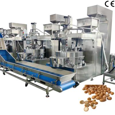 China 500kg/h-600kg/h Automatic Covered Peanut Making Machine Stainless Steel Food Grade Nut Coating Equipment for sale