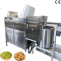 China Automatic Temperature Control Food Frying Machine-Peanut Batch Fryer with Automatic Discharging for sale