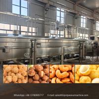 China Large Capacity High Efficiency Automatic Corn Flakes Nuts Continuous Frying Machine With CE Certification for sale