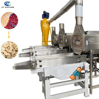 China 800-1000kg/h Capacity Split Peanut Blancher with 98-99% Peeling Rate and SUS304 Material for Peanut Processing for sale