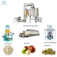 China Automatic SUS304 Peanut Processing Line with Air Peanut Blanching and 500-2000kg/h Capacity for Blanched Peanut Production for sale