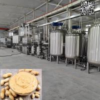 China Automatic Peanut Butter/Almond Paste/Cashew Jam Production Line 200-5000kg/h Roaster/Split Blanching Machine/Grinder for sale