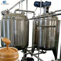 China SUS304 Stainless Steel Peanut Butter Mixing Tank with 3-Layer Insulation and 200-2000L Capacity for Efficient Cooling for sale