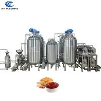 China SUS304 Stainless Steel Emulsifying Mixing Tank with 3-Layer Insulation for Peanut Butter Blending 200-2000L Capacity for sale