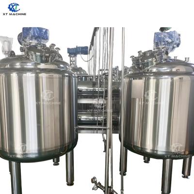 China SUS304 Stainless Steel Peanut Butter Mixing Tank with Triple-Layer Design and 200-2000L Capacity for Efficient Cooling and Blending for sale