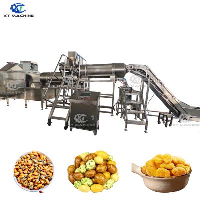 China 304 Stainless Steel Double Roller Flavoring Machine with 27kW Power and Automatic Discharging System for Snack Seasoning for sale