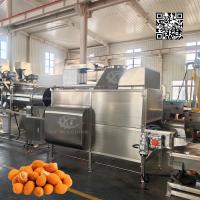China SUS304 Stainless Steel Double Roller Flavoring Machine with Automatic Discharging System for Making Coated Nuts(Peanuts/Broad Beans/Cashew)and Snacks for sale