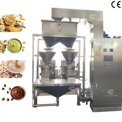 China Automatic 1000kg/h-2000kg/h Peanut Cashew Nuts Butter Grinding Machine Almond Grinder for Nut Butter Making for sale