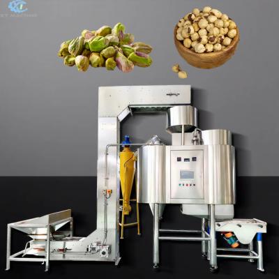 China 500-1000kg/h Capacity Peanut Blanching Machine with 98% Blanching Rate and 304 Stainless Steel Construction for sale
