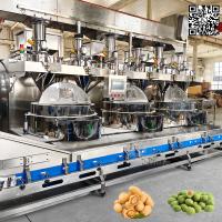 China PLC Controlled SUS304 Automatic Coating Machine for Making Broad Beans/Rose Peanut/Coconut Cashew with 300-400kg/h Capacity for sale
