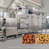 China Continuous Nuts Roasting Machine 300-500kg/h Oatmeal Roasting Machine with PLC Control and 304 Stainless Steel Construction for Nut Processing Plants for sale