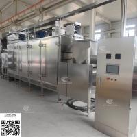 China 300kg/h-500kg/h Multifunctional Continuous Nuts Roasting Machine Cashew nut Roaster with PLC Control for Nuts Baking for sale