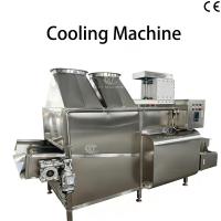 China 500-1500Kg/h Fried Almond Peanut Cooling Machine Commercial Cooling Machine With Electricity Heating for sale