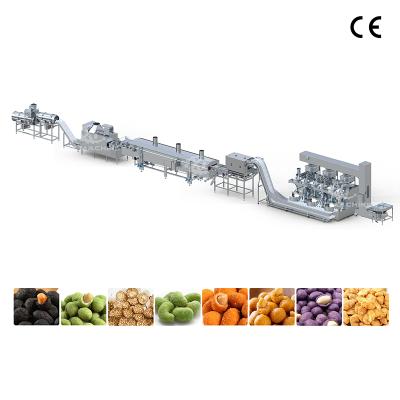 China Commercial Coated Peanut Frying Production Line Frying Processing Machine with Stainless Steel 304 for sale