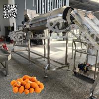 China 500-1000kg/h Capacity SUS304 Food-Grade Peanut Coating Machine with PLC Control for Nuts Processing for sale