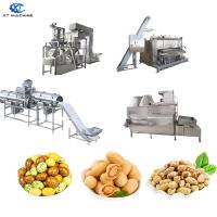 China 500-1000kg/h Capacity Peanut Coating and Roasting Processing Line with SUS304 Food-Grade Stainless Steel and  PLC Control for sale