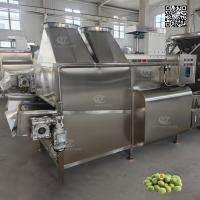 China 500-1000kg/h SUS304 Peanut Coating Machine with PLC for Nuts Processing Line/Broad Beans/Rose Peanuts/Coconut Cashew for sale
