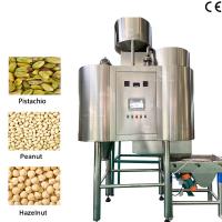 China Full Automatic 500-1000kg/h Feeding and Discharging Whole Kernel Air Peanut Blanching Machine For Nut Processing Plants for sale