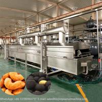China Stainless Steel 304 Industrial Automatic Continuous Frying Machine with Oil-Water Separation for Nut Processing for sale