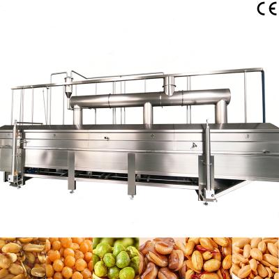 China Large Capacity High Efficiency Automatic Corn Flakes Nuts Continuous Frying Machine With CE Certification for sale