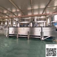 China Large Capacity High Efficiency Automatic Corn Flakes Nuts Continuous Frying Machine With CE Certification for sale