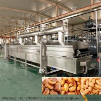 China Fully Automatic Industrial Peanut Coating and Frying Production Line with Stainless Steel 304 Nut Frying Equipment for sale