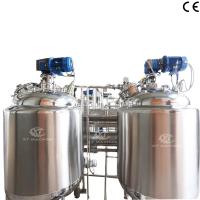 China Food Grade SS304 Peanut Butter Mixing/Cooling Tank with Customizable Volume and De-gassing Function for sale