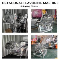 China SS304 Stainless Steel Octagonal Snack Seasoning Machine with 500kg/h Capacity Food Flavoring Machine for Automatic Mixing for sale