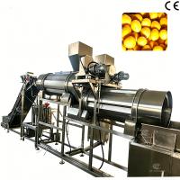 China Double Drum Seasoning Machine 500kg/h Snacks Seasoning Powder Machine with Automatic Feeding and Discharging for sale