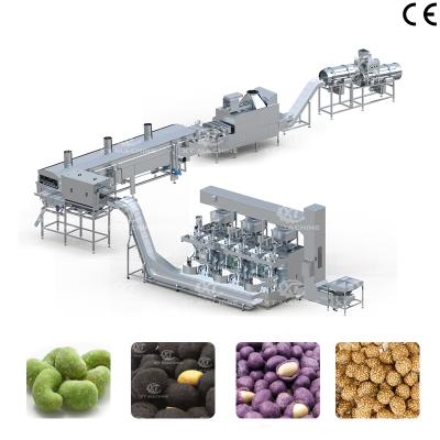 China Fully Automatic Frying Coated Peanut Processing Plant Cashew Nuts Almond Frying Production Line for sale