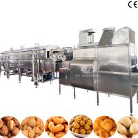 China Fully Automatic SUS304 Peanut Coating and Frying Production Line with 500-1000kg/h For Nut Processing Plants for sale