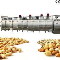 China Adjustable Temperature Continuous Nut Roasting Machine Groundnut Roasting Machine with Powerful Cooling Function Commercial Baking Oven for sale