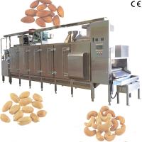 China Food Grade Large Capacity Continuous Nuts Roaster with PLC Control Cashew Nut Roasting Machine for Nuts Processing Plants for sale