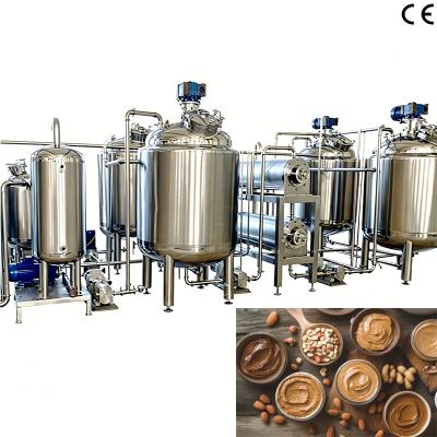China SS304 Peanut Butter Mixing/Cooling Tank with De-gassing for Industrial Emulsifying Heating and Insulation Mixing Tank for sale