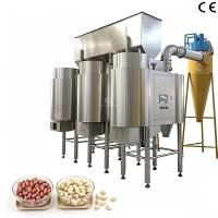 China Fully Automatic High Blanching Rate Peanut Hazelnut Blanching Machine Pneumatic Air Peeler with Stainless Steel 304 Food Grade for sale
