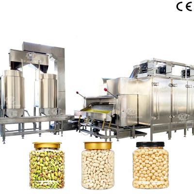 China 500~1000kg/h Stainless Steel Food Grade Roasted Peanut Blanching Machine Pistachio Peeling Equipment For Nut Processing Plants for sale
