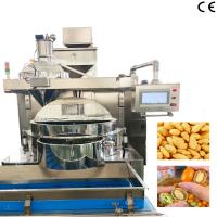 China High Speed Coated Peanut Burger Making Machines Dough Coated Nut Snacks Making Machine With PLC Control System for sale