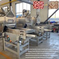 China PLC Controlled Split Peanuts Blanching Machine with 800-1000kg/h Capacity for Nuts Chopping/peanut butter processing line for sale