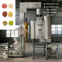 China Máquina de acero inoxidable de 500 kg/h para el pelado por aire de cacahuetes o pistachos, con control PLC para un pelado eficiente. for sale