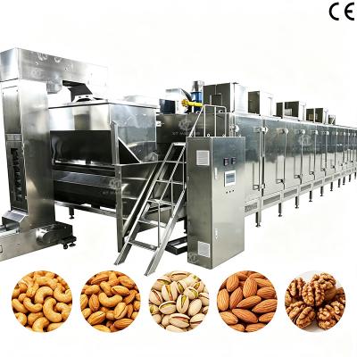 China Máquina de Tostado Continuo de Cacahuete y Almendras con Temperatura Regulable para Plantas Procesadoras de Frutos Secos for sale
