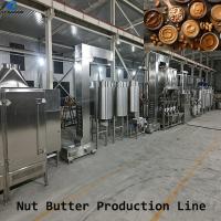 China Línea automática para mantequilla de cacahuete crujiente y mantequilla de almendra multisabor, procesamiento de frutos secos for sale