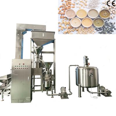 China 500kg/h Simple Type Peanut Butter Production Line PLC Control Automatic Pistachio Butter Grinding Machine for sale
