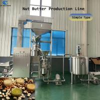 China 500kg/h Simple Type Peanut Butter Production Line PLC Control Automatic Pistachio Butter Grinding Machine for sale