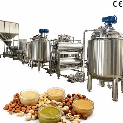 China Premium Full-Automatic Multi-flavor Peanut Butter Production Line Almond Hazelnut Butter Making Machine for sale