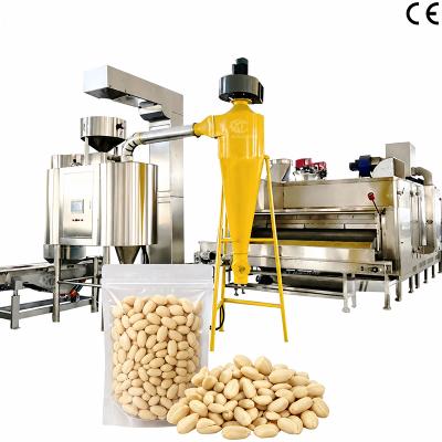 China Máquina automática blanqueadora de cacahuete tostado 500-2000kg/h, peladora de fünduk y pistacho para líneas de producción de frutos secos blanqueados for sale