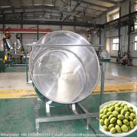 China Máquina recubridora por lotes gran diámetro 35-40kg/lote para cacahuetes recubiertos fríos sabor barbacoa y almendras wasabi for sale