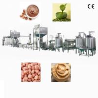 China SS304 Full-Automatic Peanut Butter Production Line with 500-2000kg/h Capacity for Nut Paste Making for sale