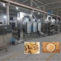China SS304 Full-Automatic Peanut Butter Production Line with 500-2000kg/h Capacity for Nut Paste Making for sale
